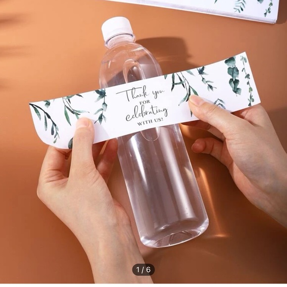 Other | Nwt Thank You Water Bottle Labels | Poshmark